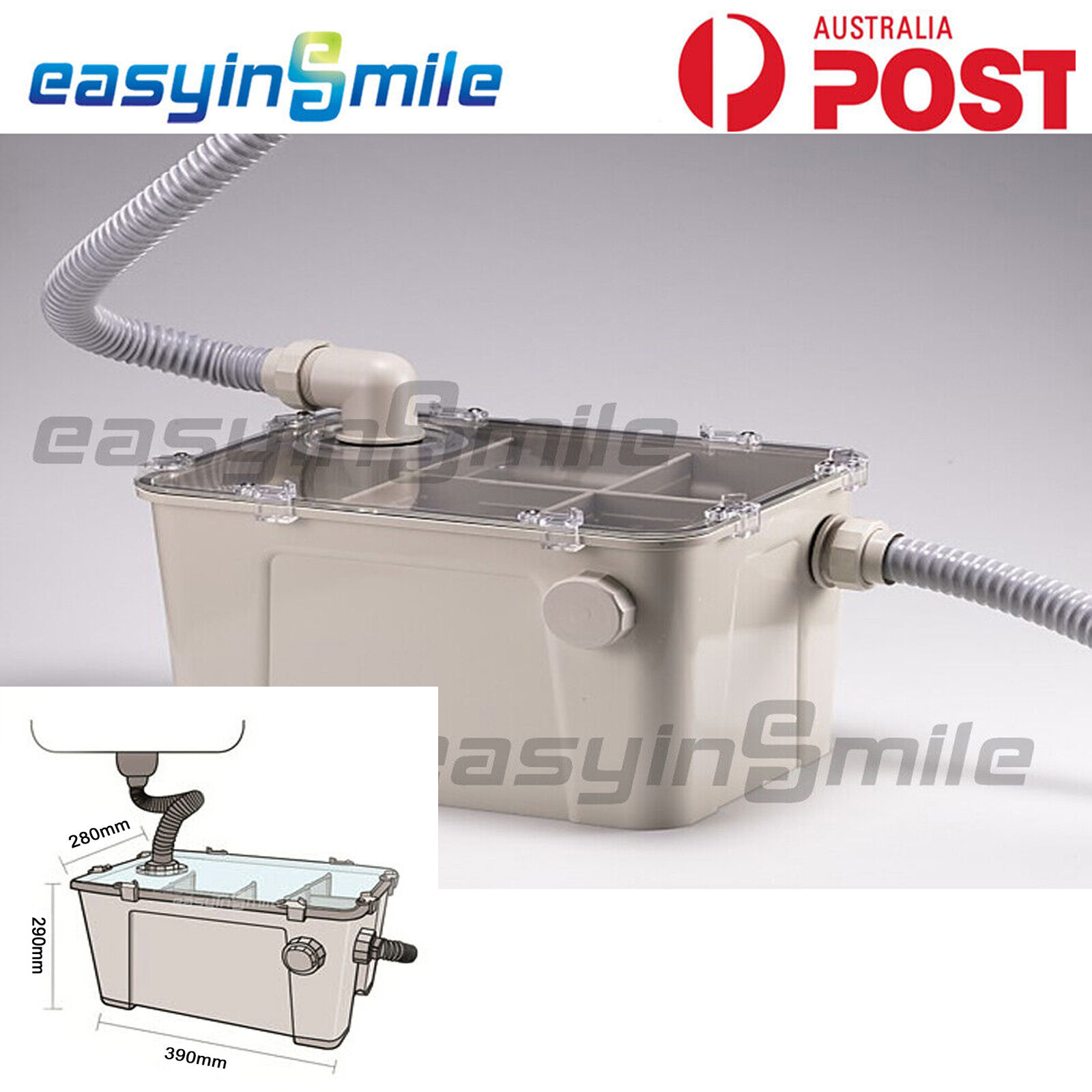 39*29*24CM Dental Plaster Powder Trap Filter Gypsum Sediment Separator ...