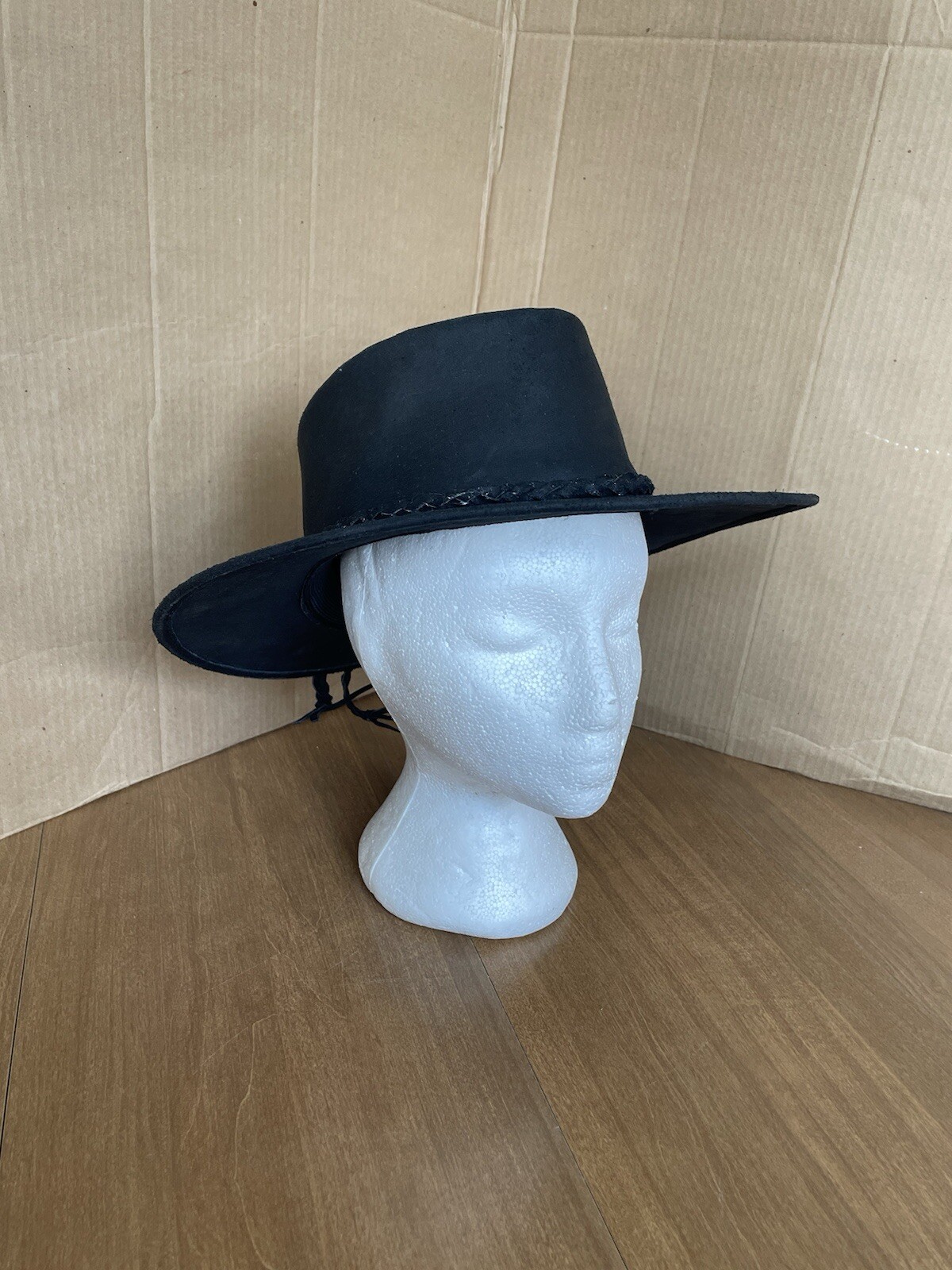 Genuine Leather Cowboy Hat Outback Aussie Style Hat B… - Gem