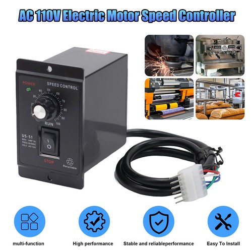 AC 110V 120W Electric Motor Speed Controller Reversible Switch ...
