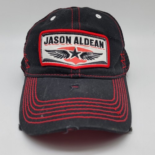 Jason Aldean Burn It Down Country Music Mesh Snapback Distressed ...