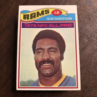 1977 TOPPS ISIAH ROBERTSON #430 LOS ANGELES RAMS FOOTBALL CARD ALL-PRO ...