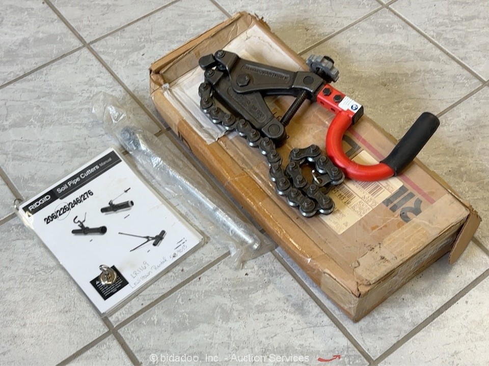 2015 Ridgid 226 In-Place Ratcheting Chain Soil Pipe Cutter bidadoo | eBay