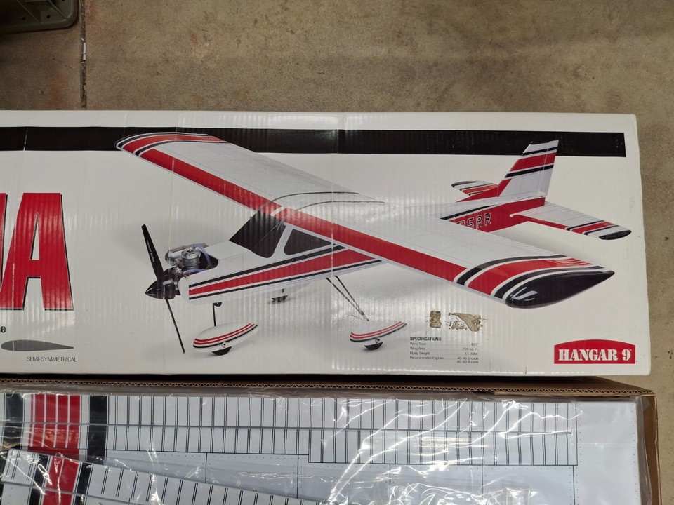 Hanger 9 Semi-Scale Cessna .40 Balsa RC Model Airplane ARF Kit NEW NIB ...