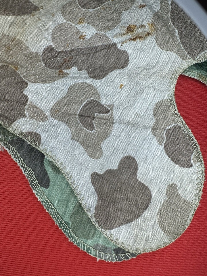 WW2 USMC CAMO AUTHENTIC HELMET COVER EGA STAMPED | eBay