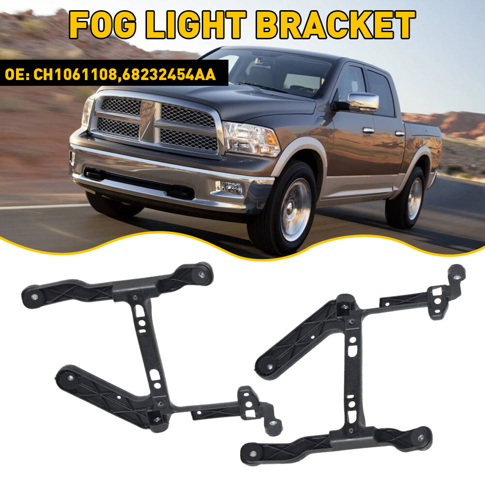 FRONT BUMPER SIDE SUPPORT FOG LAMP BRACKETS FOR DODGE PICKUP RAM 1500 ...