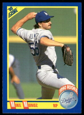 1990 Score Baseball Card Mike Munoz Rookie Los Angeles Dodgers #653 | eBay
