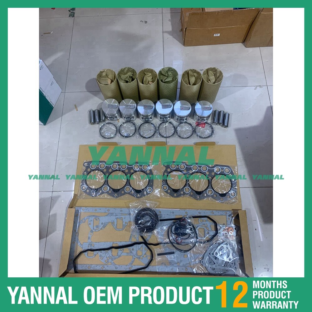 6x S6E Engine Overhaul Kit With Full Gasket Set For Mitsubishi diesel ...
