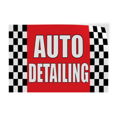 Decal Stickers Auto Detailing Advertising Printing D Vinyl Store Sign ...