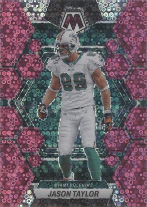2023 Panini Mosaic - Jason Taylor #149 No Huddle Pink Mosaic Prizm /20 ...