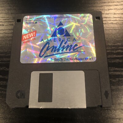 Vintage America Online AOL Floppy Disc Version 3.0 Disk Rare! | eBay