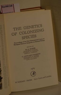 The Genetics of Colonizing Species: Proceedings of the First ...