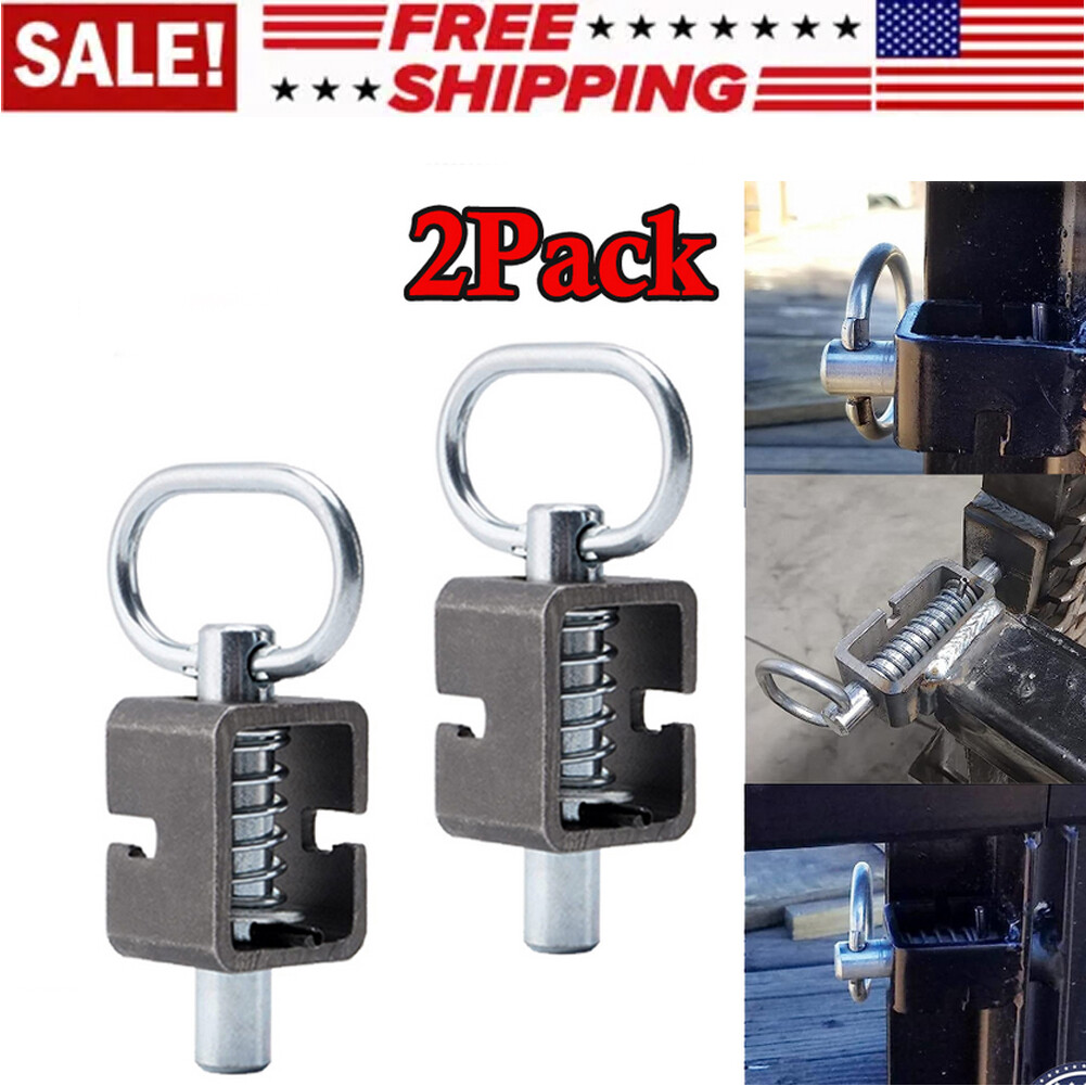 Heavy Duty Spring Pin Latch Lock Assembly for Utility Trailer Tail Gate ...