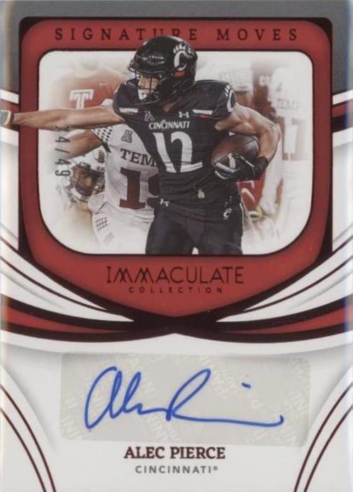 2022 Panini Immaculate Collection Collegiate - Signature Moves Alec ...