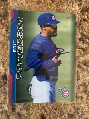 Eric Patterson Signed 2023 Iowa Cubs Team Set Auto Rc Chicago Cubs # 33 ...