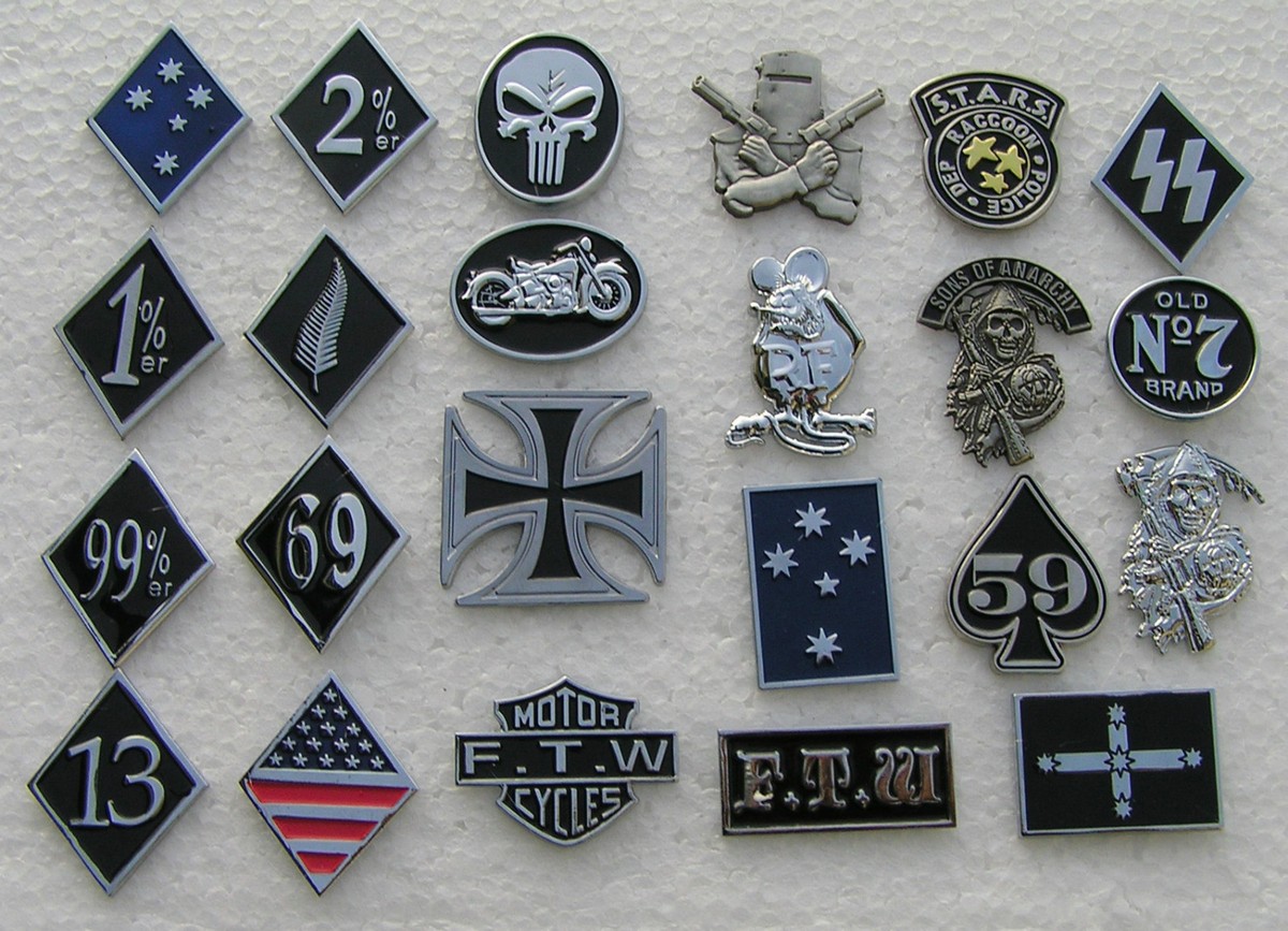 Motorcycle Pin Badges