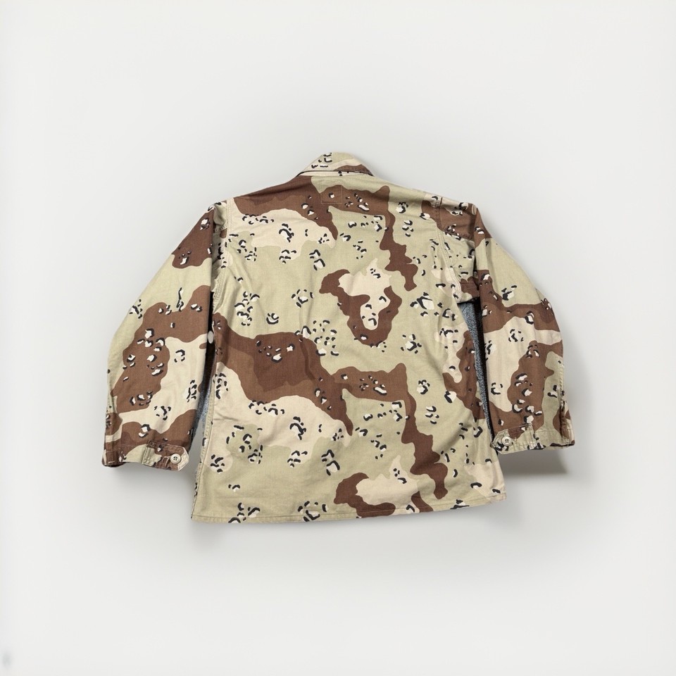 Vintage Military Jacket Men Med S Camo BDU Coat Chocolate Chip Desert ...