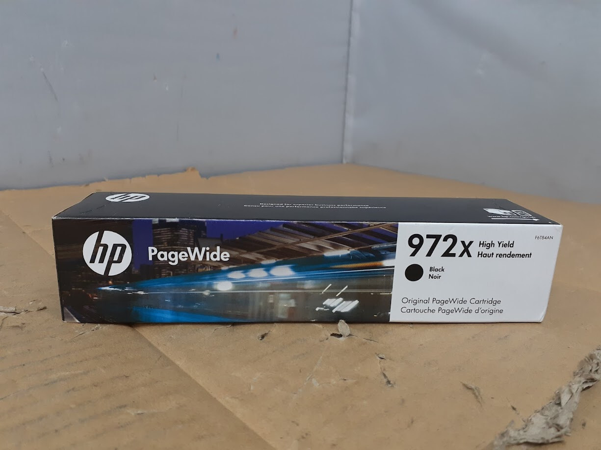 New Genuine HP 972X Black PageWide Cartridge F6T84AN - 8/2021 ...