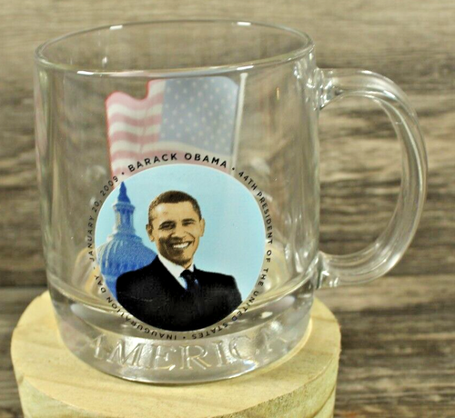 Barack Obama Mug 2009 Inauguration Day 44th President Flag, Made in USA ...