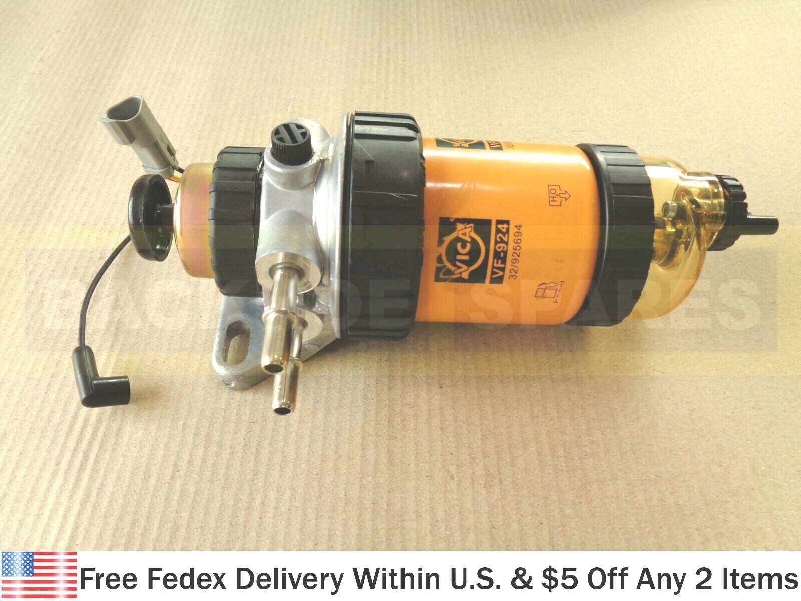 JCB PARTS - FUEL FILTER ASSEMBLY WITH SENSOR - 30 MICRON (PART NO. 32/ ...