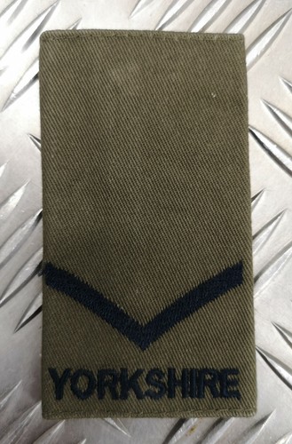 Genuine British Military OD Lance CPL Rank Slide / Epaulette Yorkshire ...