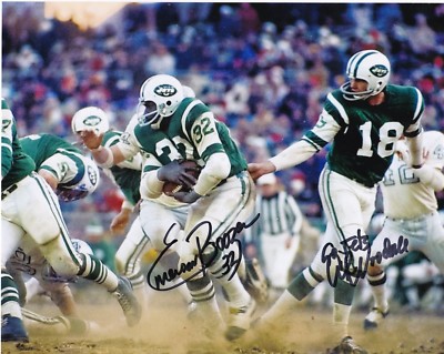 EMERSON BOOZER / AL WOODALL NEW YORK JETS ACTION SIGNED 8x10 | eBay