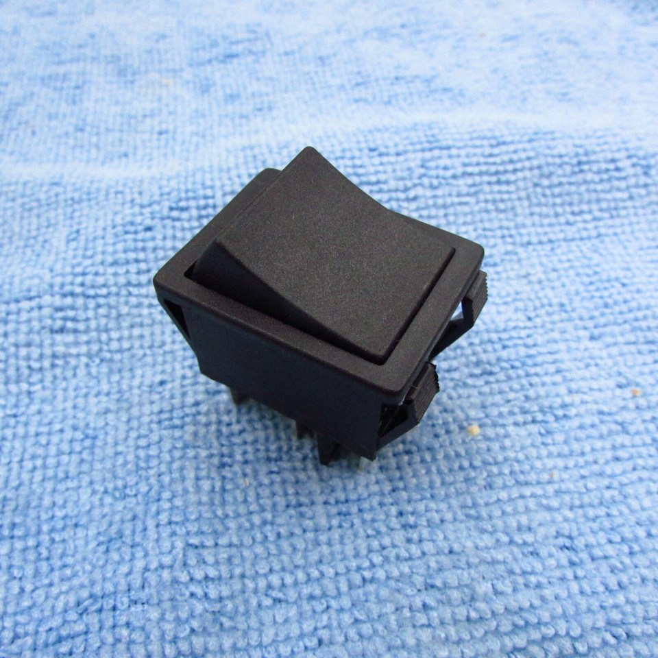 Qty 2 E-Switch Rocker Switch DPDT 20A (AC) 125 V Panel Mount, Snap-In ...