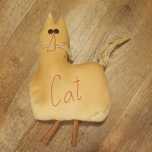 Handmade Primative Cat 11"×7" | eBay