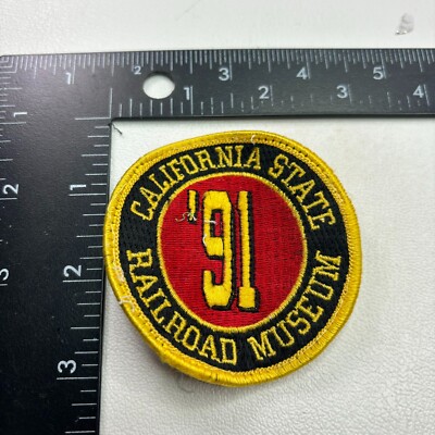 Vtg 1991 CALIFORNIA STATE RAILROAD MUSEUM Patch (Railroad / Train ...