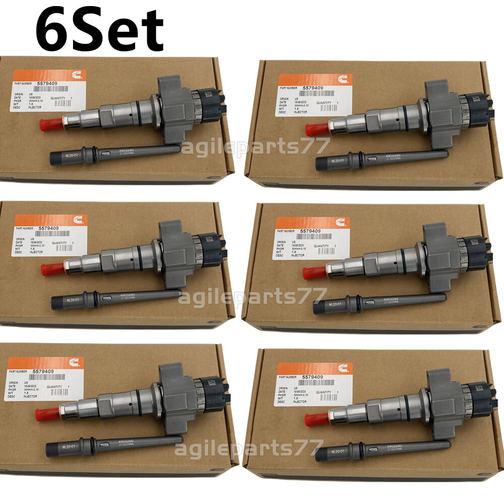 6Set NEW FUEL INJECTOR KIT 5579409px For CUMMINS ISL 2872331 5579409 US ...