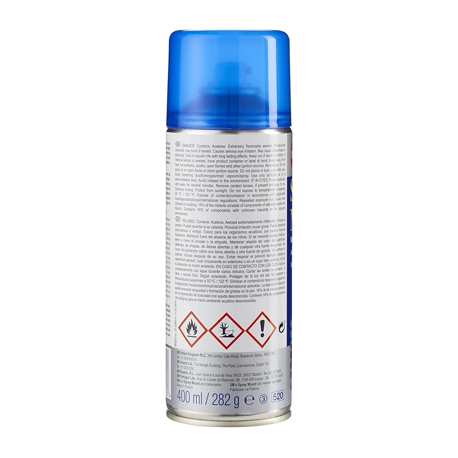 3M SprayMount Permanent Spray Adhesive,1 Can 400ml Ideal for Mock-ups ...