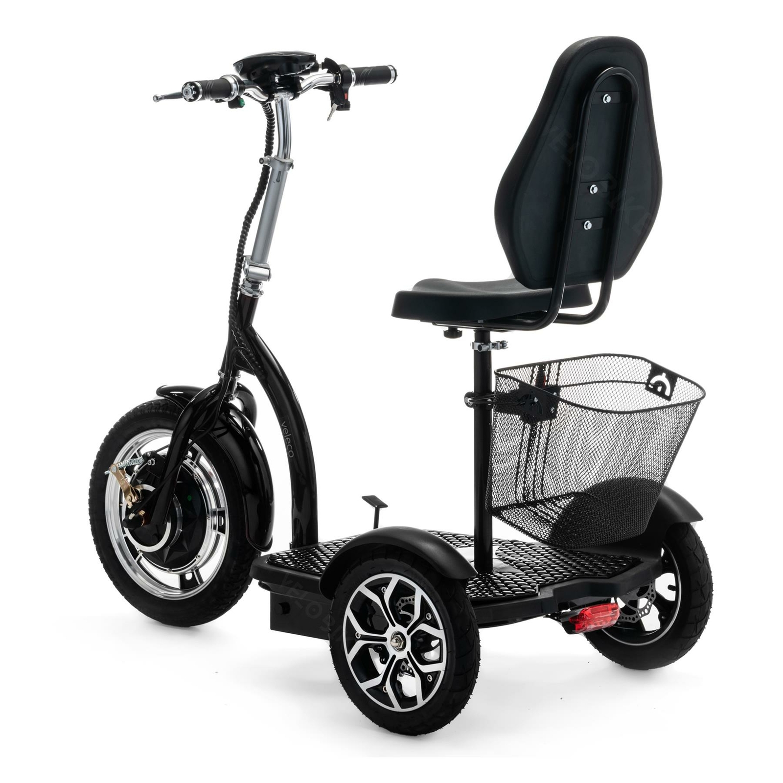 3 Rad Elektromobilität Roller Seniorenmobil Dreirad mit korb Schwarz ...