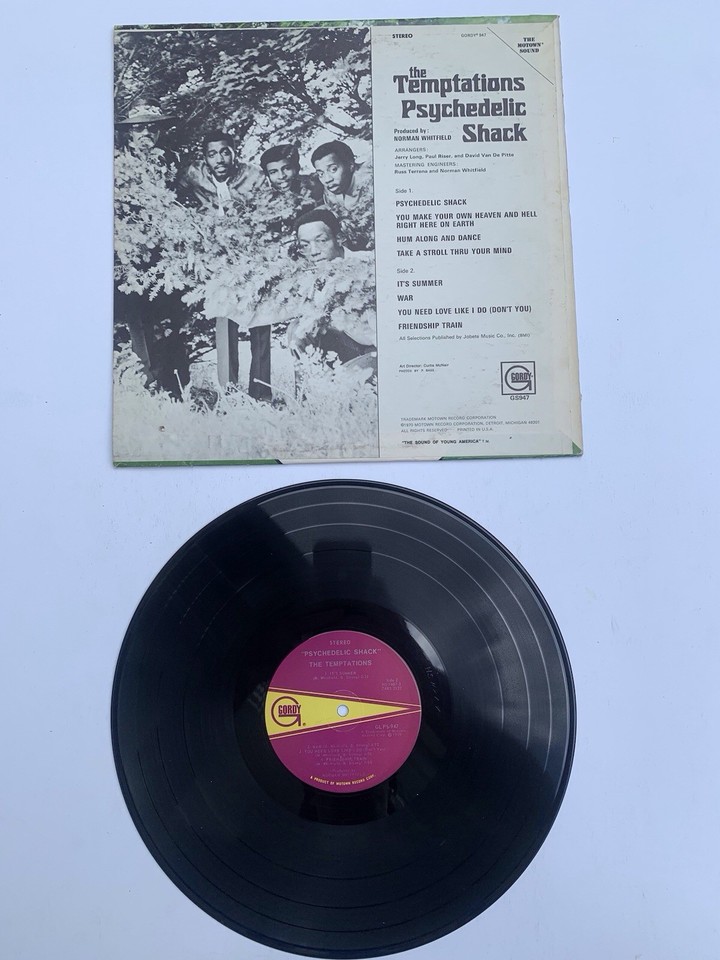 1970 THE TEMPTATIONS Psychedelic Shack US LP Gordy GS947 Motown | eBay
