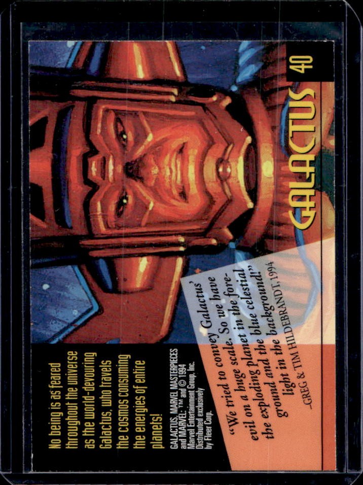 1994 Fleer Marvel Masterpieces Hildebrandt Brothers Galactus #40 | eBay