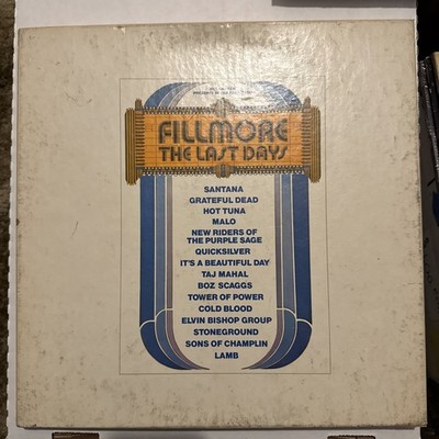 FILLMORE: LAST DAYS Various Artists FILLMORE 3XLP VG++ boxset w/ 7 ...