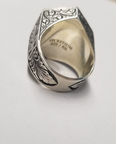 Secretium Sterling Silver Fleur De Lis Maltese Cross Knight Templar ...