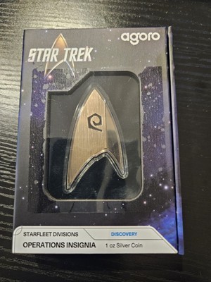 2024 Star Trek Starfleet Divisions Operations Insignia 1 oz Silver Coin ...