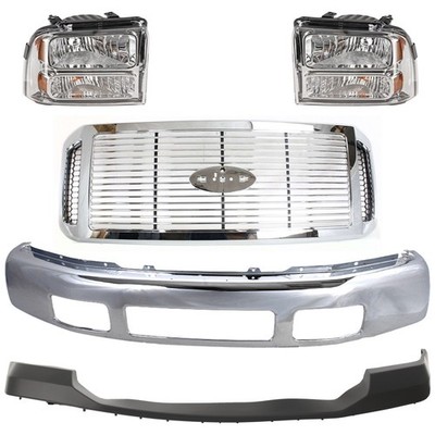 Bumper Face Bars Front for F350 Truck F250 Ford F-350 Super Duty F-250 ...