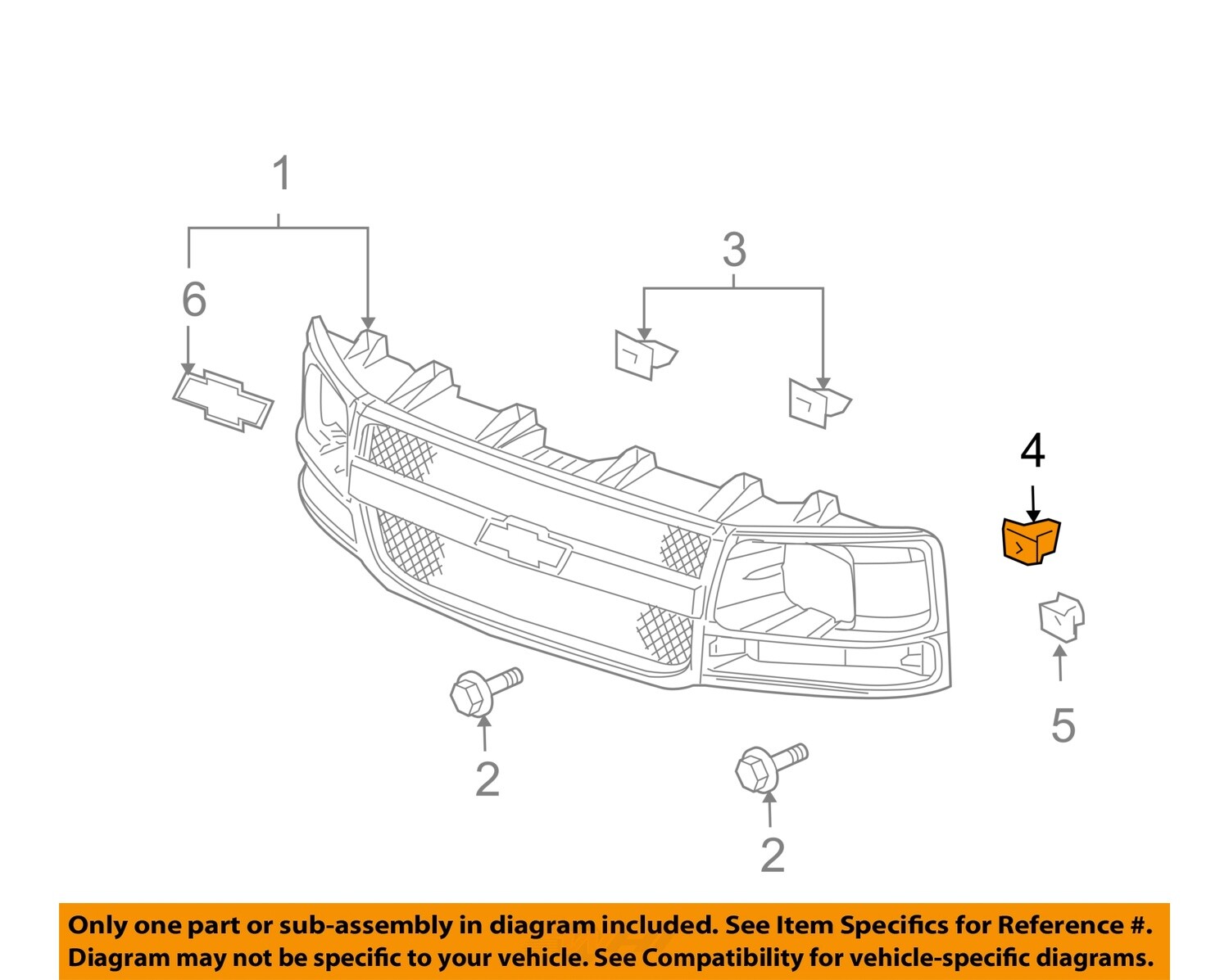 GM OEM 02-24 Bravada Grille Grille Components-Grille Lower Retainer ...