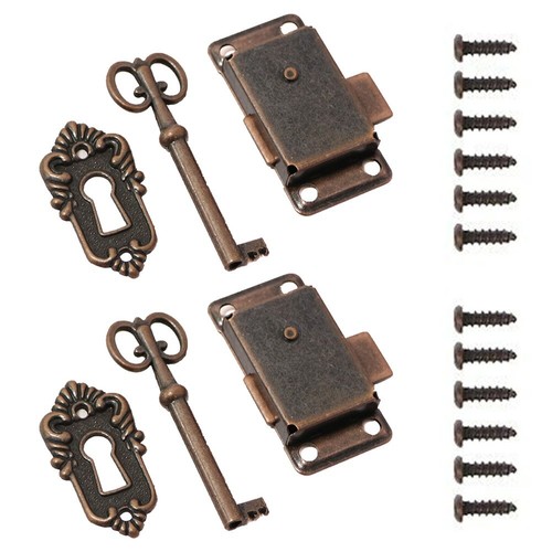 Exquisite Small Box Cabinet Door Locks with Antique Vintage Design 2 ...