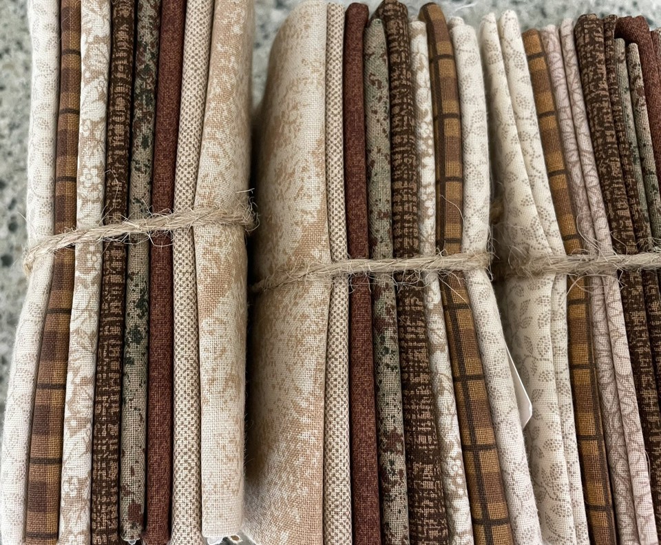 40 Fat Quarter Bundle Fabrics Farm House Vintage Style Or Fall Colors ...