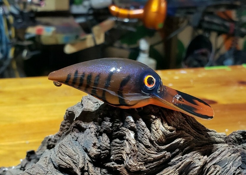 custom painted Wiggle wart crankbait(NEW 2.O CRAWFISH 2021) | eBay