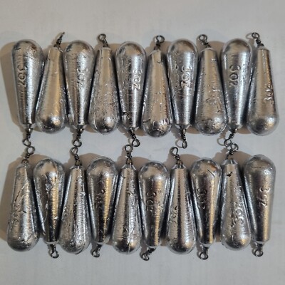 Pear Bomb Sinkers Handy 20 Sinker pack, 3 Oz, 84gms Snapper sinker | eBay
