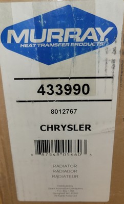 MURRAY 8012767 Radiator 433990 Heat Transfer Chrysler 300 New | eBay
