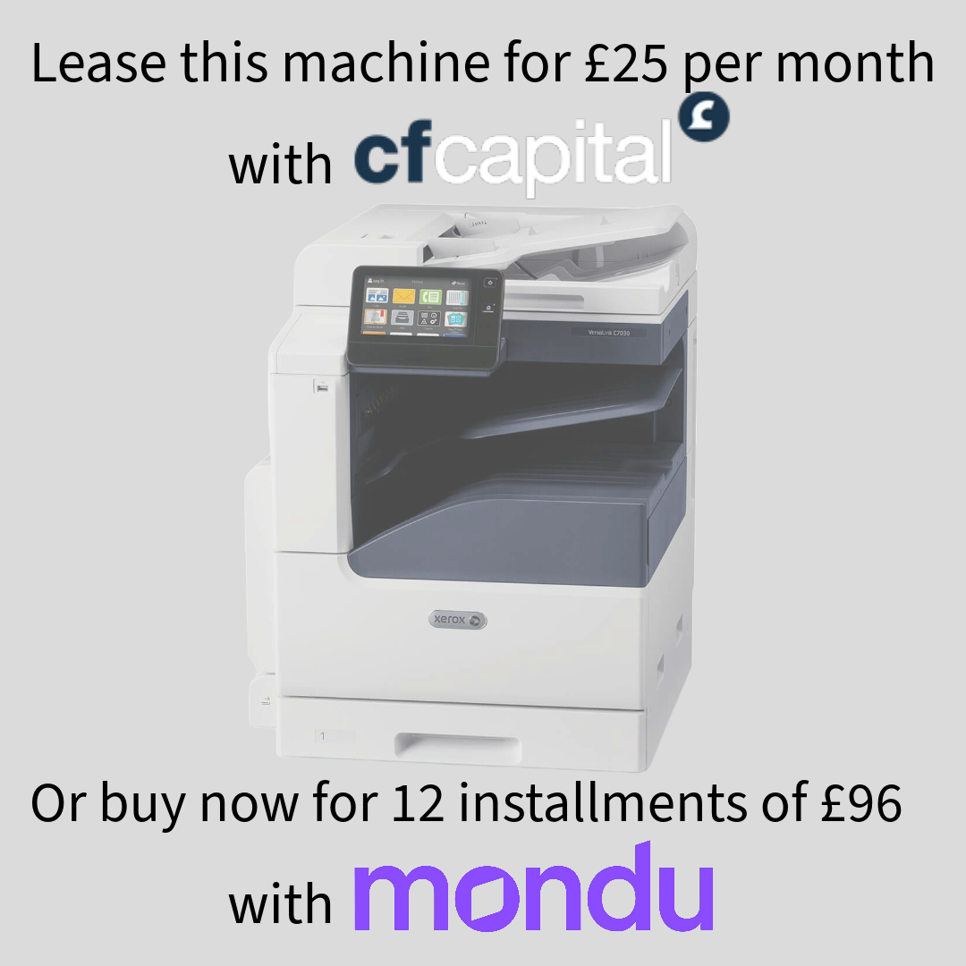 Xerox VersaLink C7025 Colour MultiFunction Printer - 1 Tray - PreOwned ...