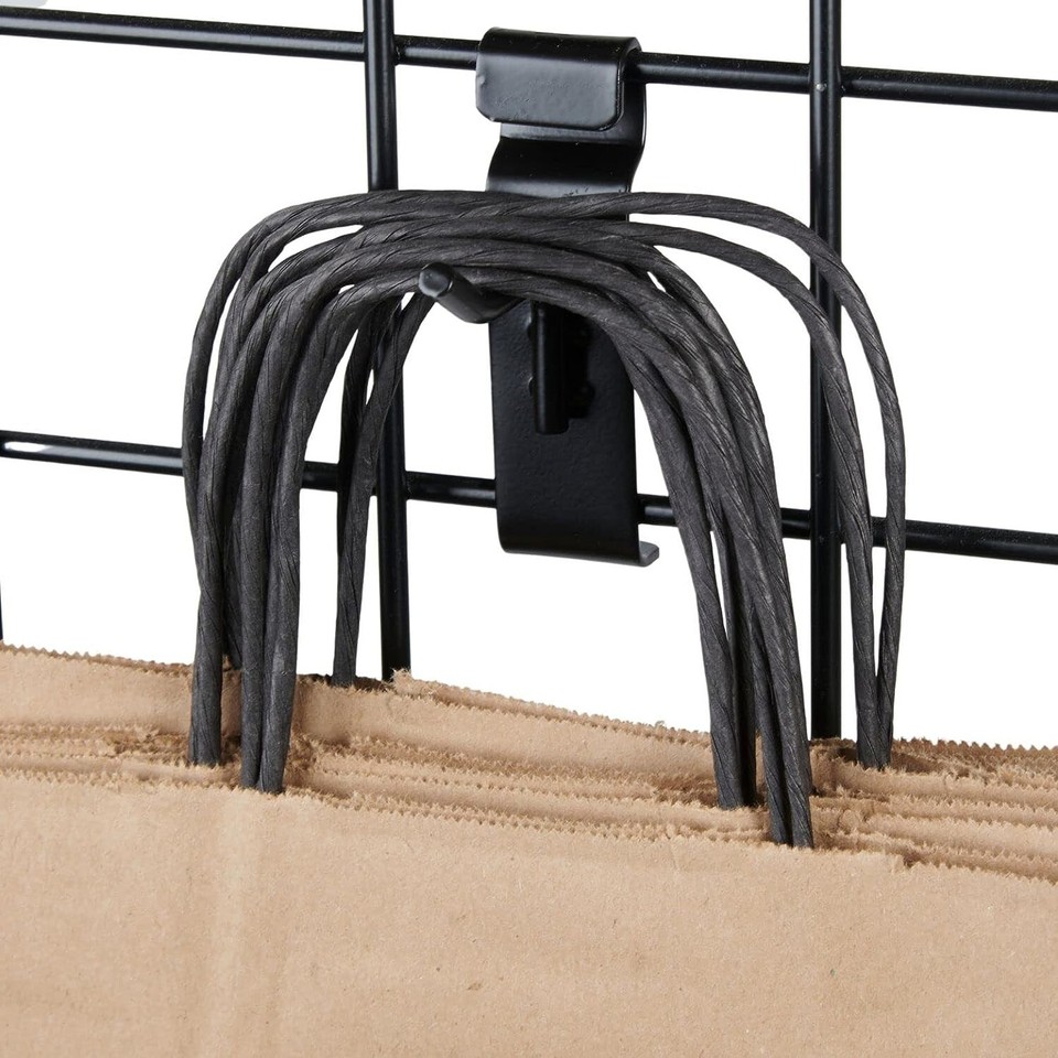 Lot of 100 Wire Grid Peg Hooks 2" Black Retail Display 6mm Diameter ...