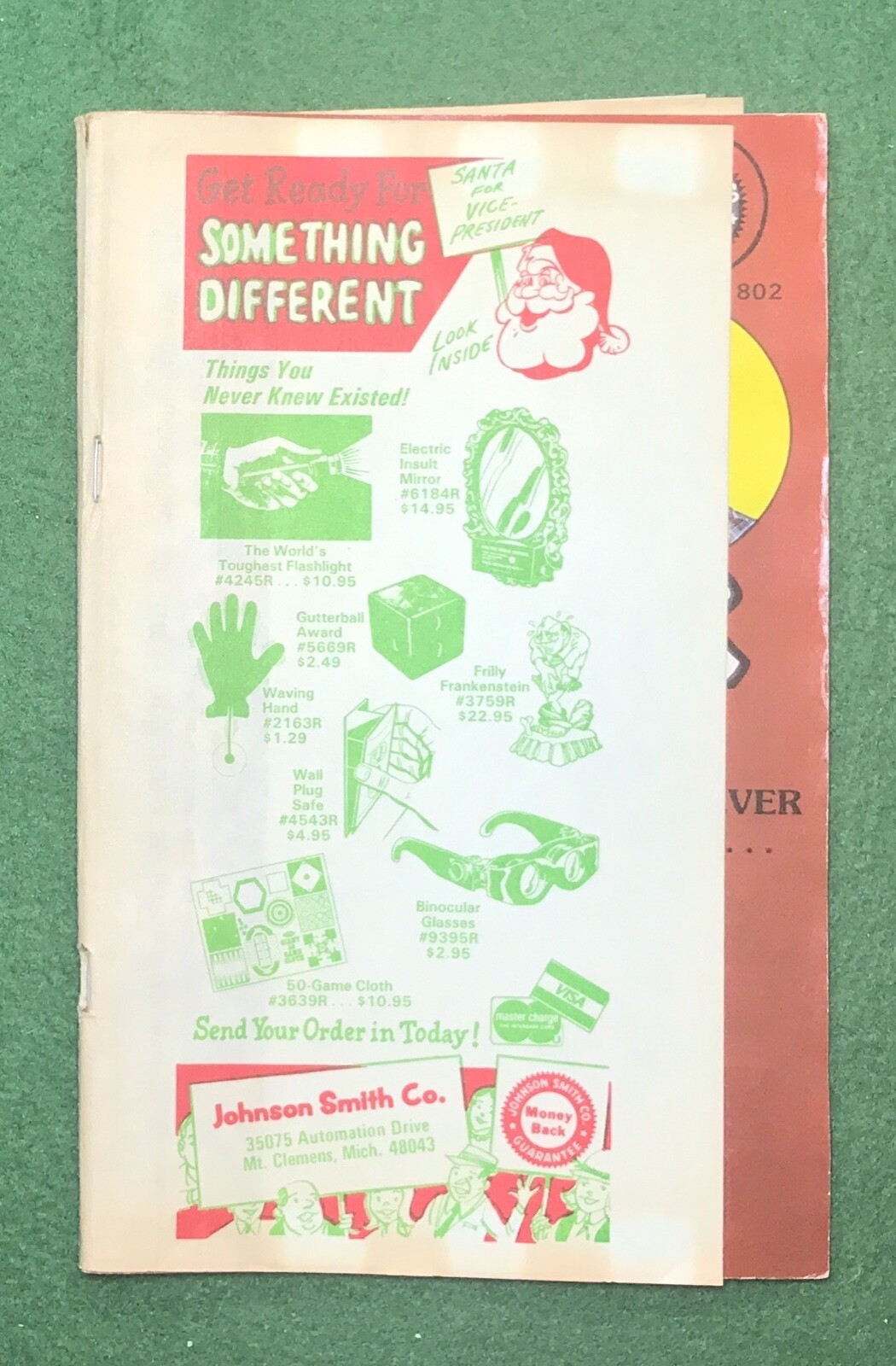 Johnson Smith Co Mail Order Catalog 1970s GAGS NOVELTIES MAGIC PRANKS ...