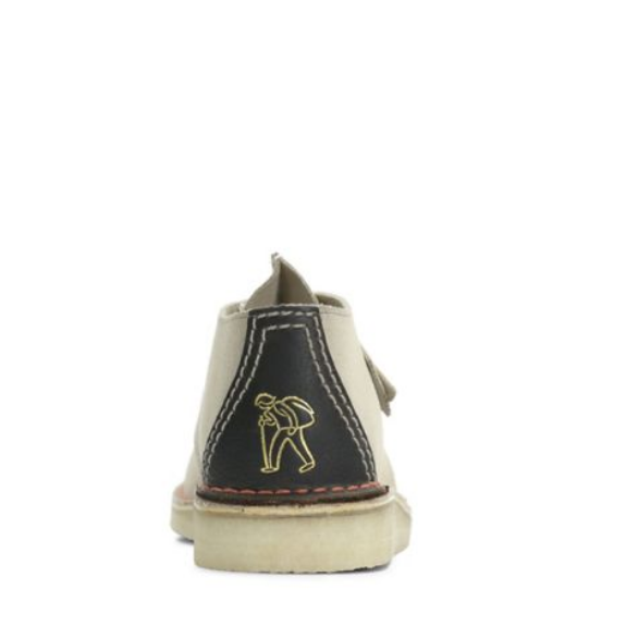 NEW Clarks Originals Desert Trek Sand Suede Orange Stitch "BANK ROBBER ...