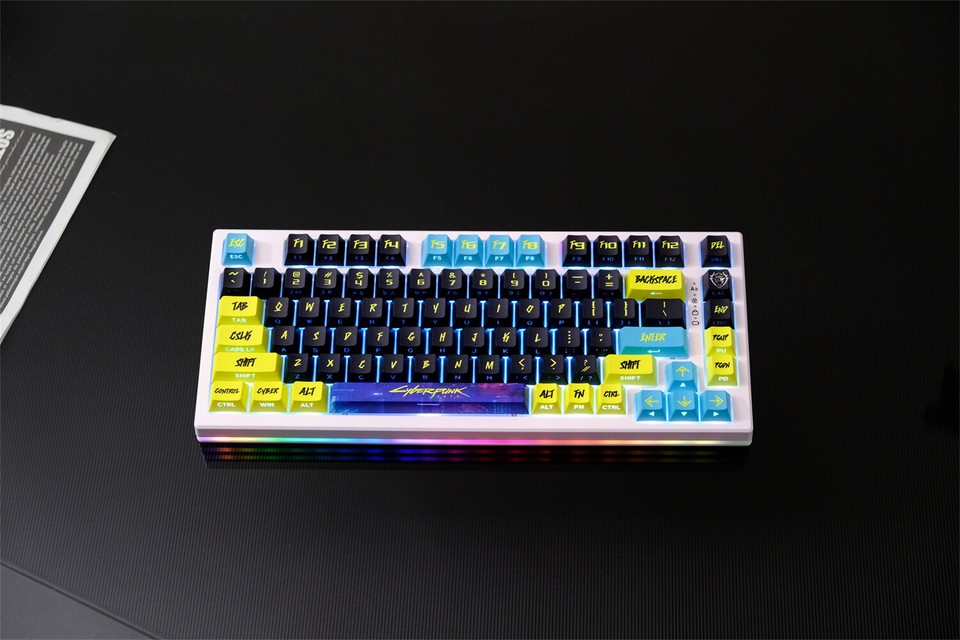 PBT Cyberpunk Theme Keyboard Keycaps Cherry Profile Set For MX | eBay