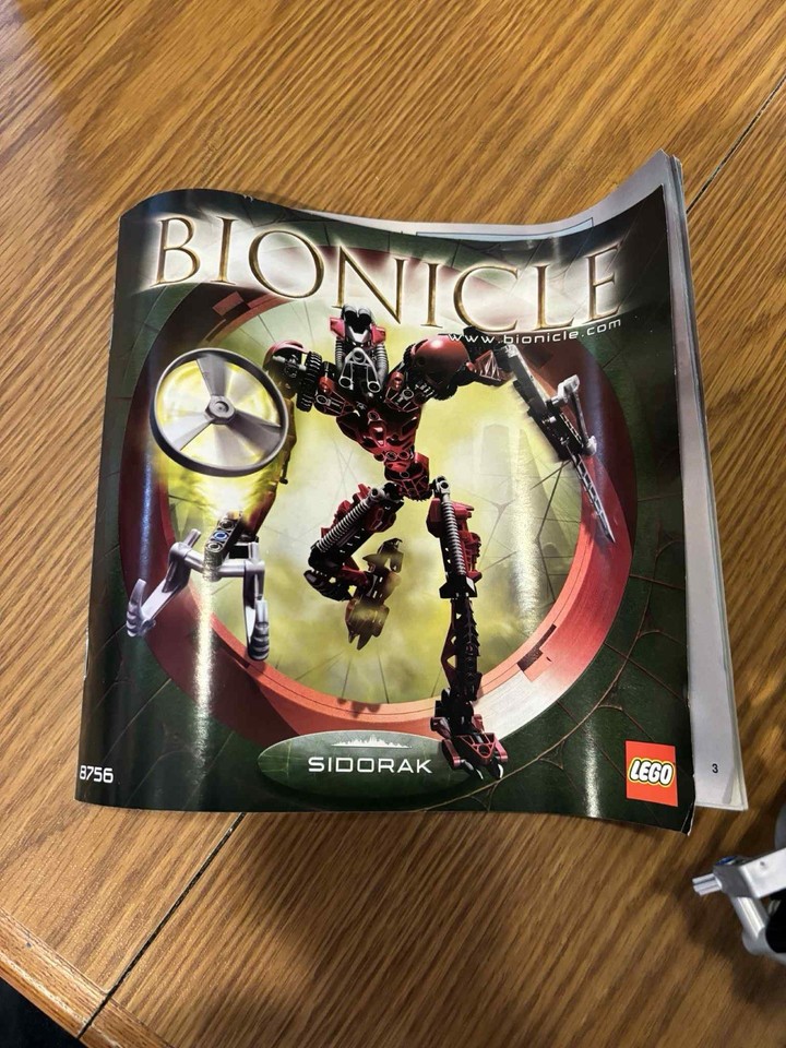 Lego bionicle 8756 complete box instructions sidorak | eBay