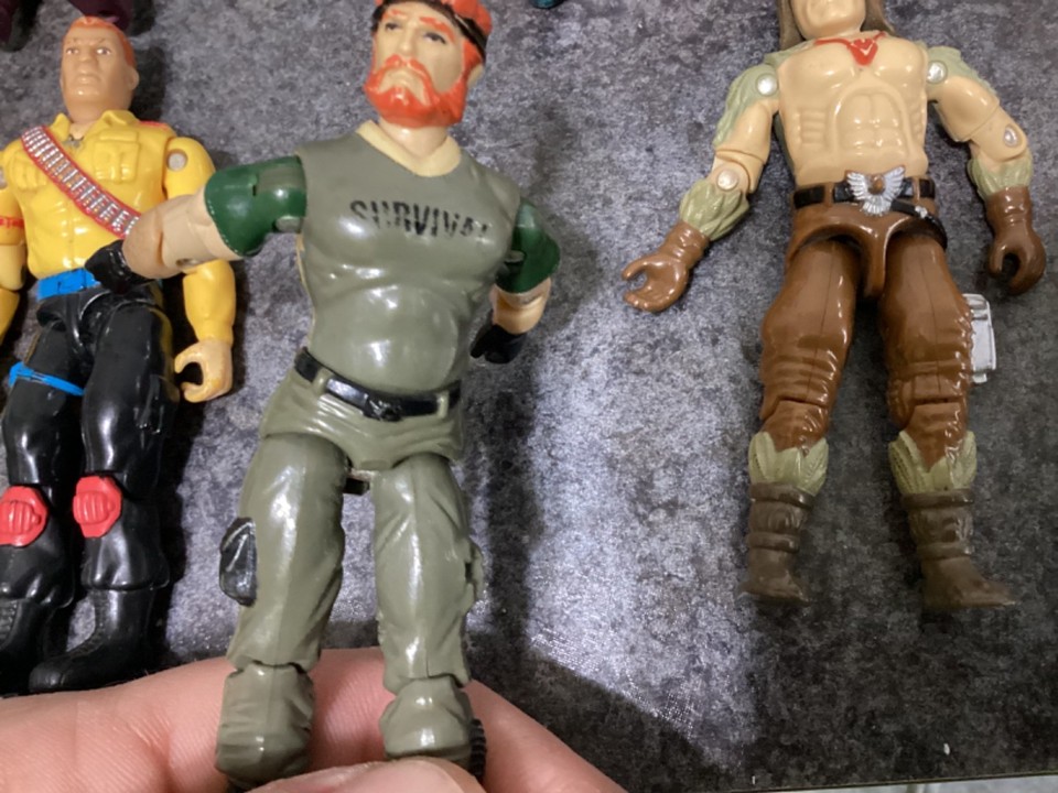 Figure lot GI Joe Outback Night Force big boa 3 3/4 1980s Hasbro micro ...